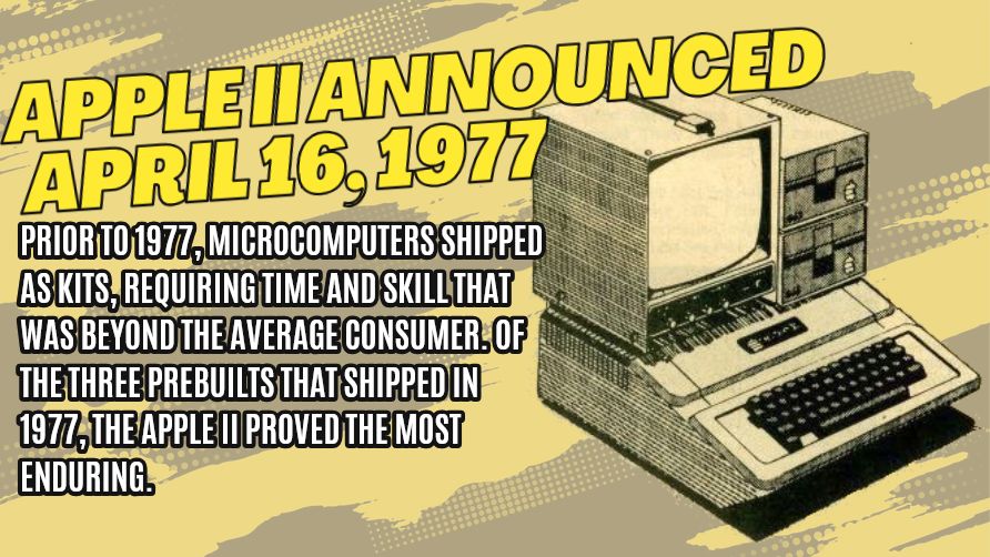 Apple II announced April 16, 1977 - The Silicon Underground